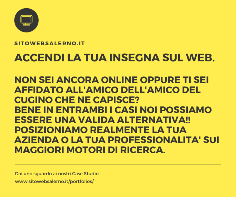 Web Marketing a Salerno - Realizzazione siti web Salerno